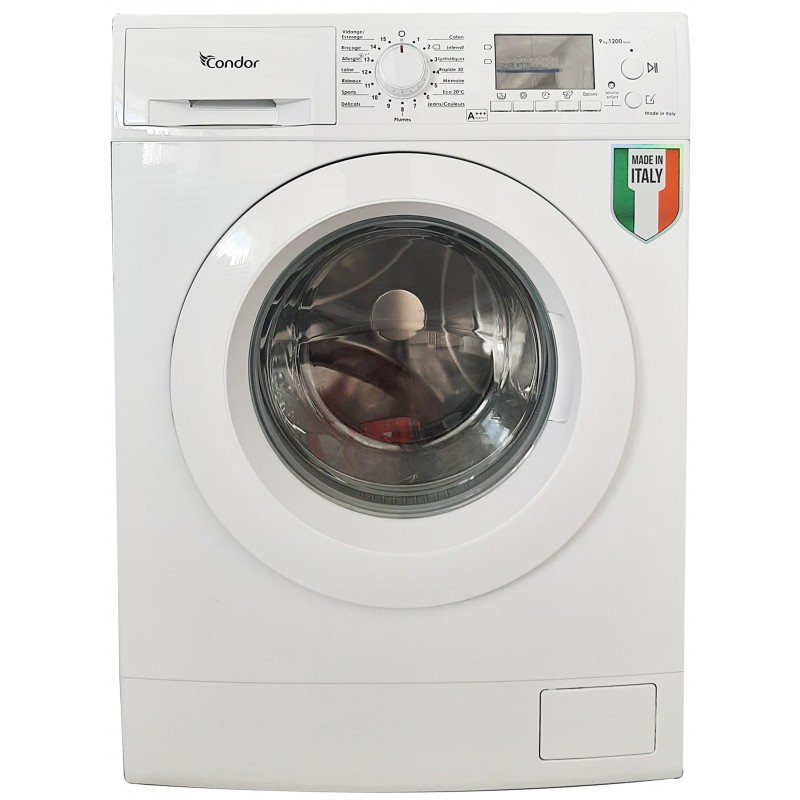Machine À Laver Condor 9Kg 1200RPM F912DS Silver